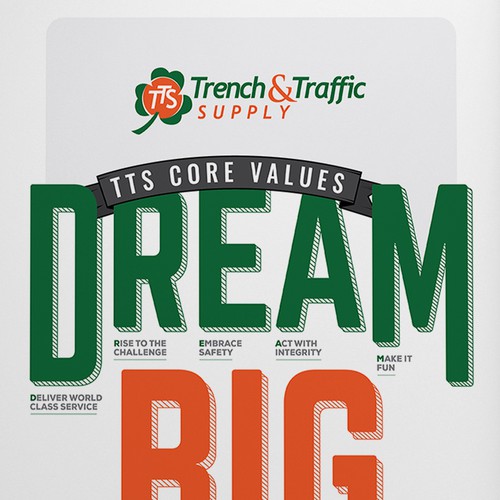 Designs | Core Values Poster: DREAM BIG | Poster contest