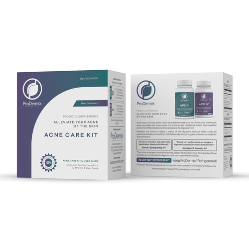 Designs | Acne kit to improve peoples health | Product packaging contest