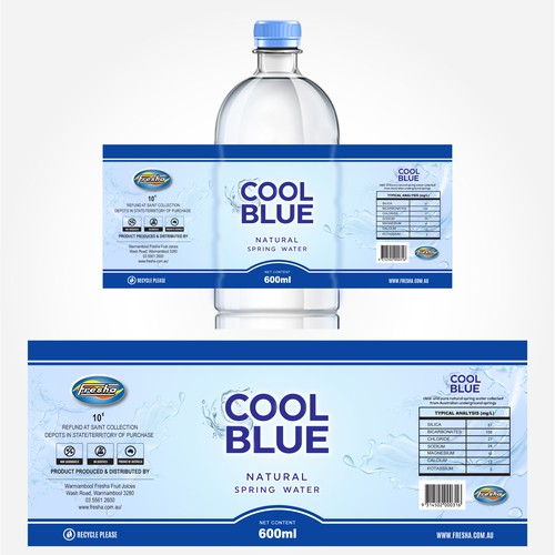 Bring modern new life to our Spring Water label | Product label contest