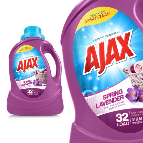 Designs | Ajax® Laundry Detergent Packaging Revamp | Product packaging ...