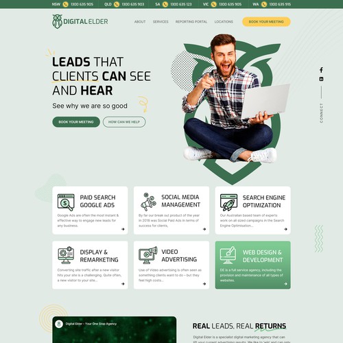 Designs | Digital Marketing Website Redesign - Inspiring / Modern ...