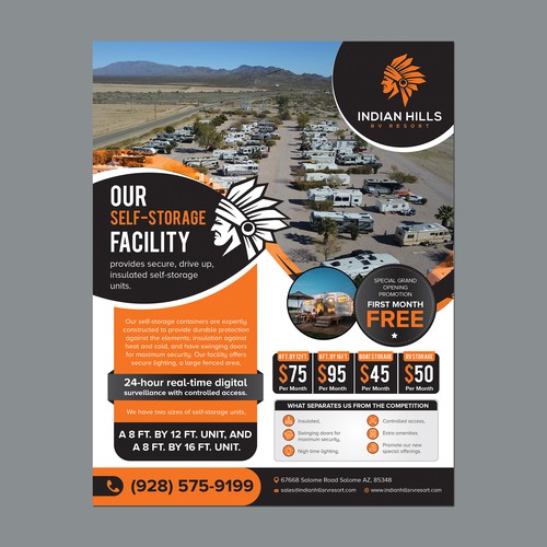 Designs | Self-Storage Facility One Page Flyer | Postcard, flyer or ...