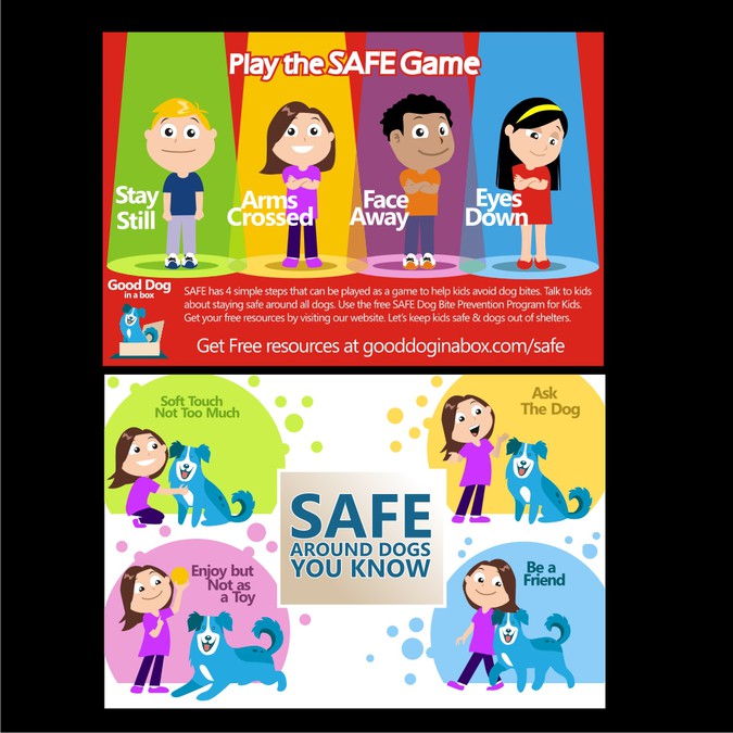 Help Make Dog Bite Prevention Fun for Kids | Postcard, flyer or print ...