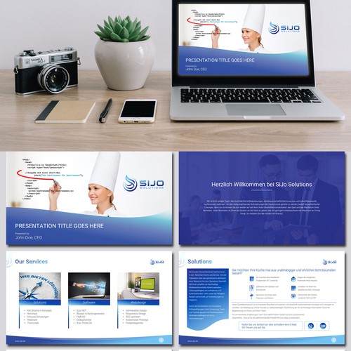Individual PP Template for IT business | PowerPoint template contest