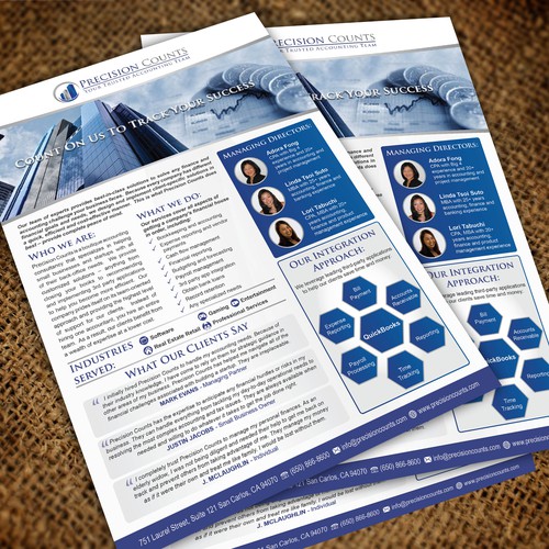 Create a visually appealing marketing one-pager for an innovative ...