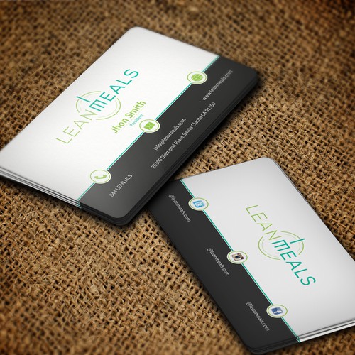 Designs | Lean Meals Business Cards | Business card contest