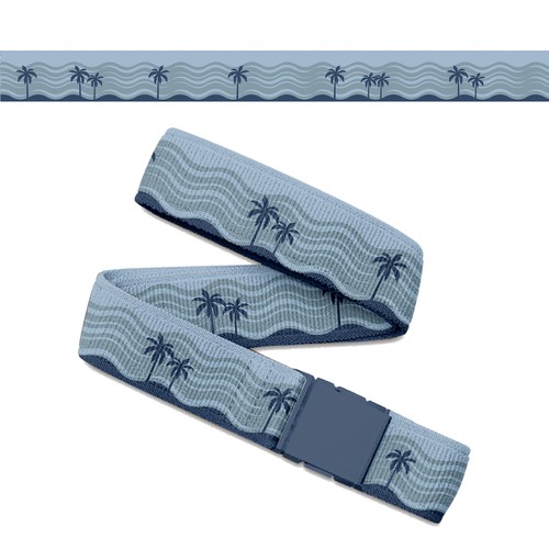 Designs | Palm/wave/beach design, Fabric Belt; Mens Outdoor/surf Brand ...
