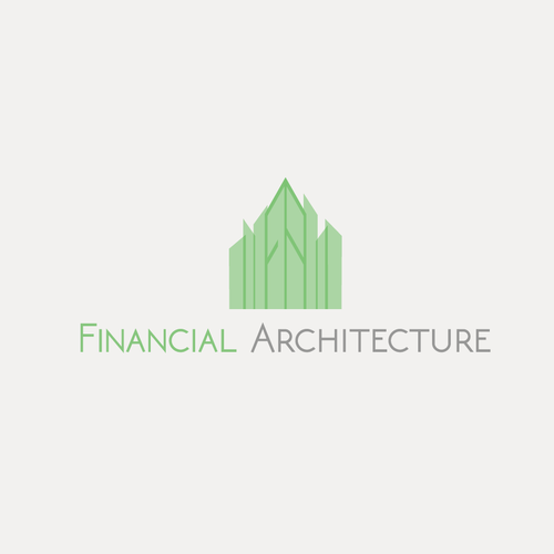 Create a modern clean sketch / blueprint logo for financial planning ...