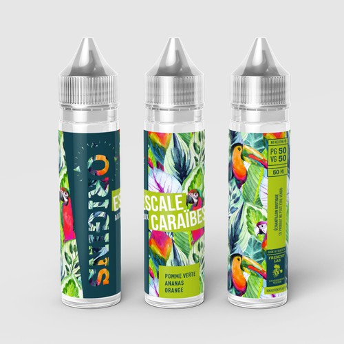 Designs | Identité visuelle gamme e-Liquides | Product label contest