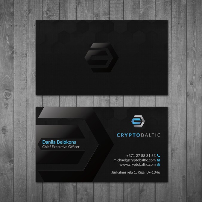 Cryptocurrency & Blockchain Business Card Company | Business card contest