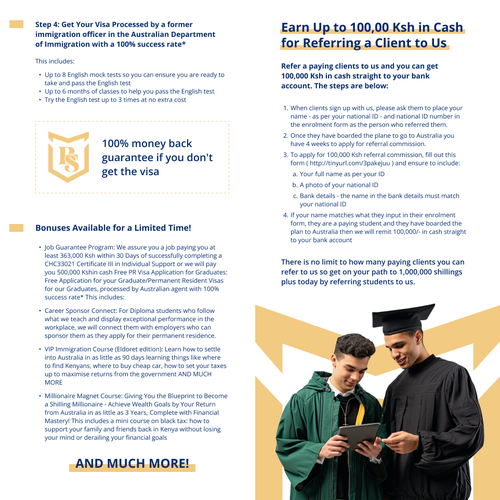 Designs | Design Trifold Pamphlet for Premium Education/Immigration ...