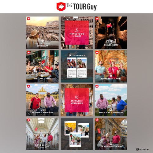 Designs | Social Media Images and Illustrations for Tour Company ...