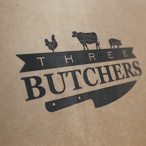 Designs | Three Butchers needs a new logo | Logo design contest