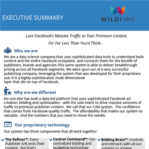 digital agency executive summary | Poster contest