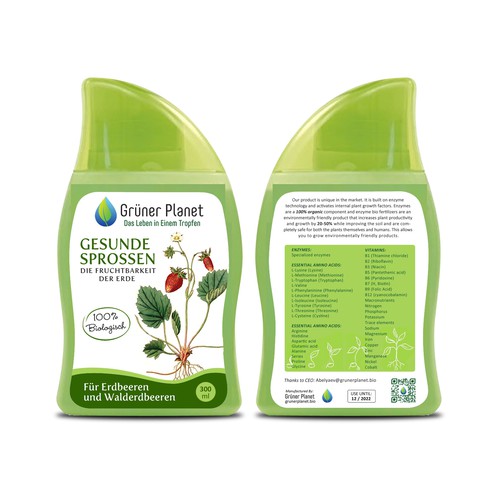 Bio Fertilizer Retail Label Design | Product label contest