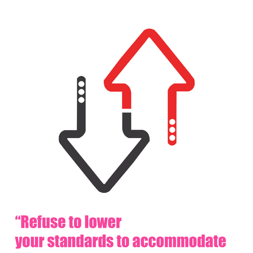 Poster "Refuse to lower your standards to accommodate those who refuse ...