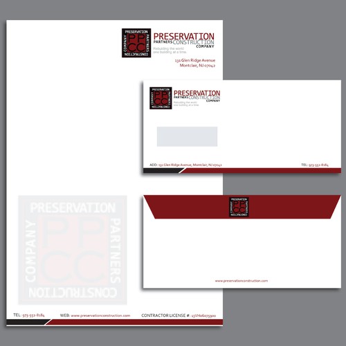 Stationary for Construction Company | Stationery contest