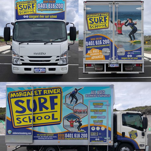 Designs | Design an epic fun surf school truck wrap | Car, truck or van ...