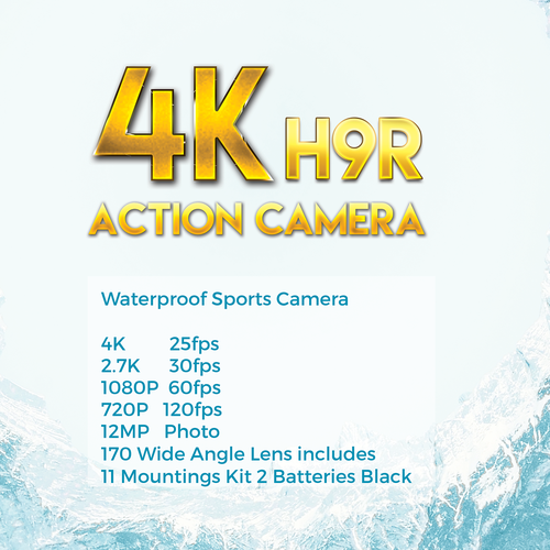 4K Action Camera Packaging | Product packaging contest