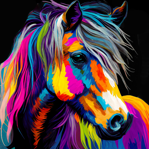 Designs | Multicolor Horse | Illustration or graphics contest