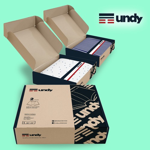 Create an awesome box design for a new underwear brand | Product ...