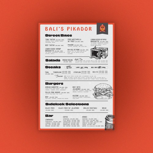 Designs | Menu for a restaurant in Bali | Menu contest