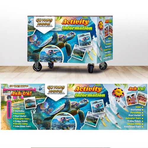 Designs | Kiosk signage design - Activity Booth | Signage contest