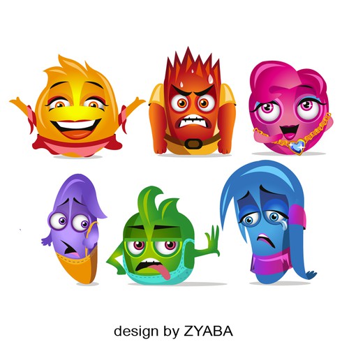Design 5 Unique Characters that Represent Emotions | Character or ...