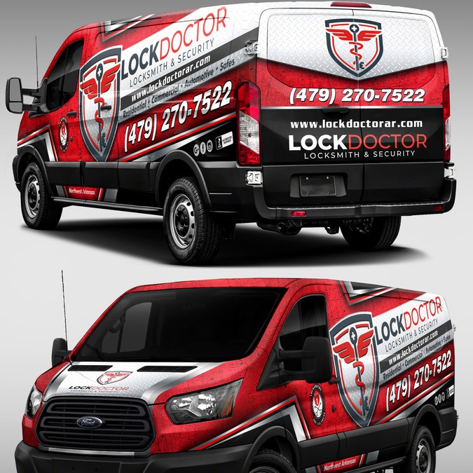 Locksmith van wrap that stands above the rest | concurso envelopamento ...
