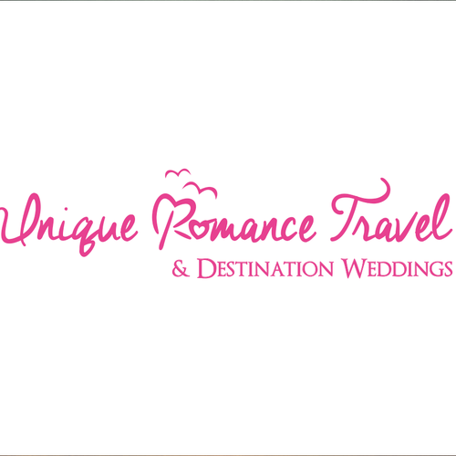 Create a LUXURY ROMANCE TRAVEL AGENCY identity targeting the wedding ...