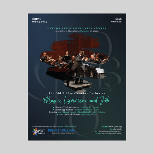 Designs | Orchestra concert flyer for community ensemble | Postcard ...