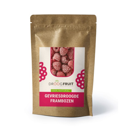 Designs | ETIKET FRONT BAG FREEZE DRIED FRUIT RASPBERRY WHOLE | Product ...