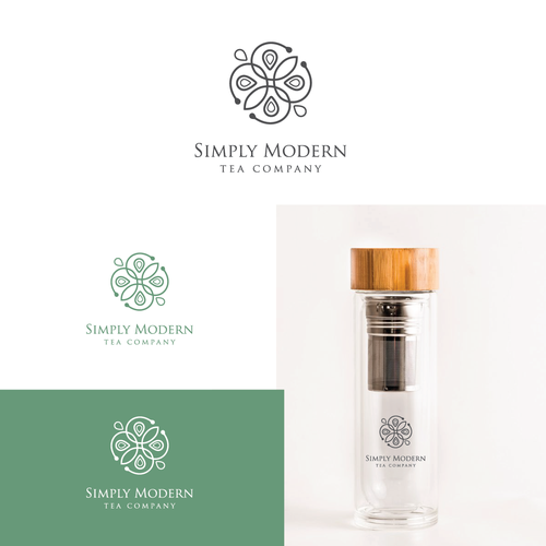 Design a piece of modern art for Simply Modern Tea Company's logo ...