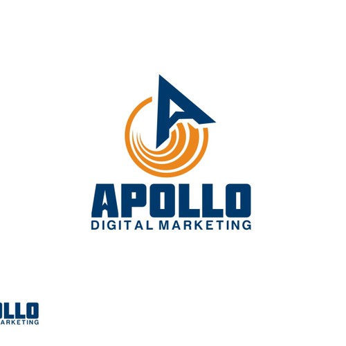 Create an abstract or space themed logo for Apollo Digital Marketing ...
