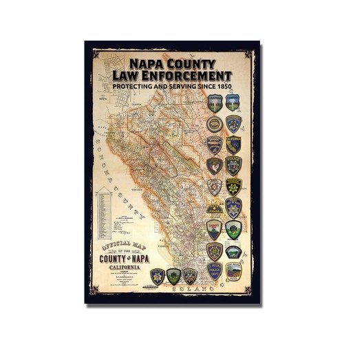 Napa County Law Enforcement Patch Poster | Poster contest