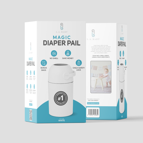 Designs | Create an Attractive & Functional Diaper Pail Packaging ...