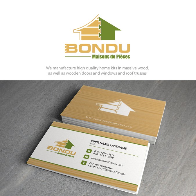 Create the new image of Bondu Log homes | Logo & brand identity pack ...