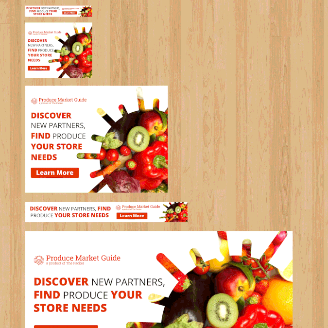 Design an edgy banner ad for a produce platform company | Banner ad contest