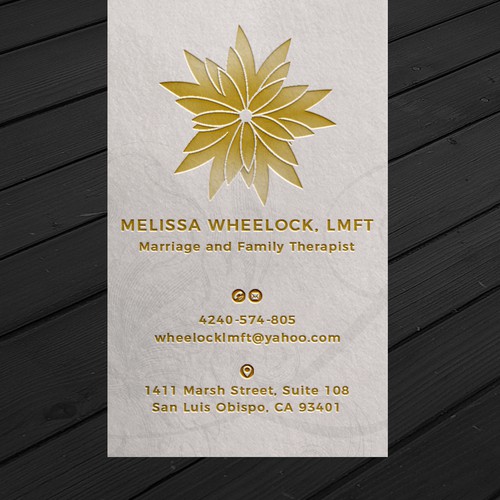 California Therapist Needs Business Card And Lots More Projects To Come ...