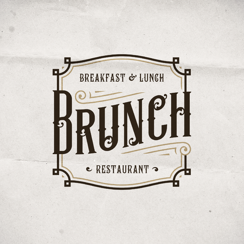 Vintage style logo for a brunch restaurant | Logo design contest