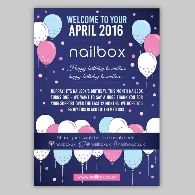 Create an A6 flyer for a monthly subscription box in the beauty niche ...