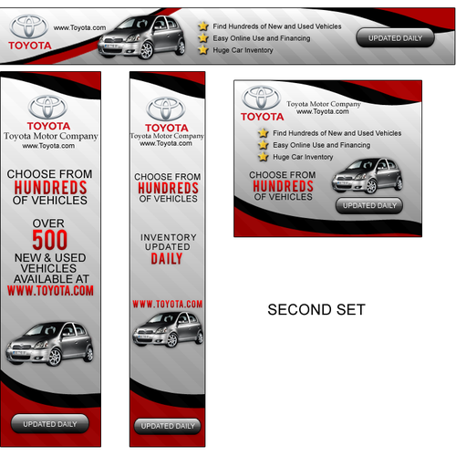 Designs | Set of Three Layered Banner Template Groups | Banner ad contest