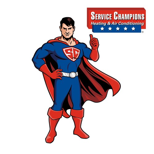 Designs | Super Hero Mascot For HVAC Company | Illustration or graphics ...