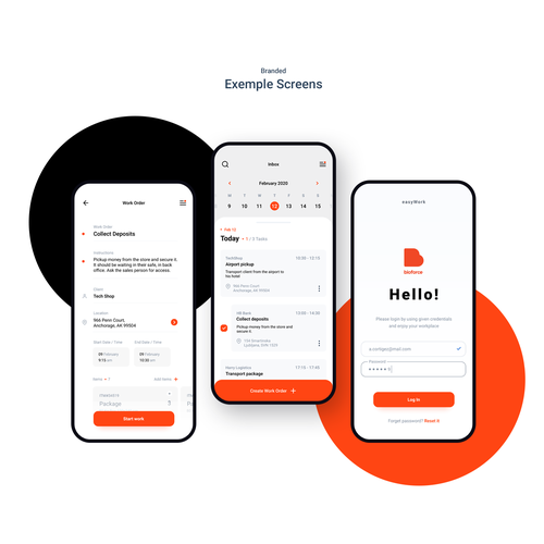 Designs | Clean and modern business app design | App design contest