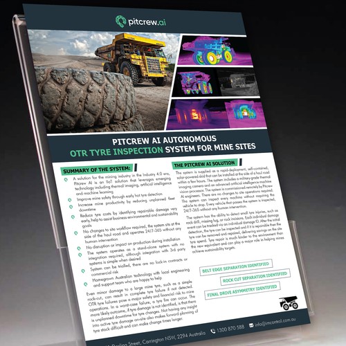 Designs | Single page print ad for mining technology product | Postcard ...