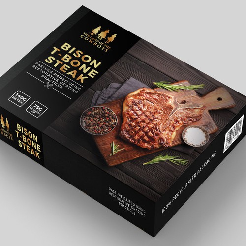 Designs | BISON T-BONE STEAK - FROM THE LAND OF THE COWBOYS | Product ...