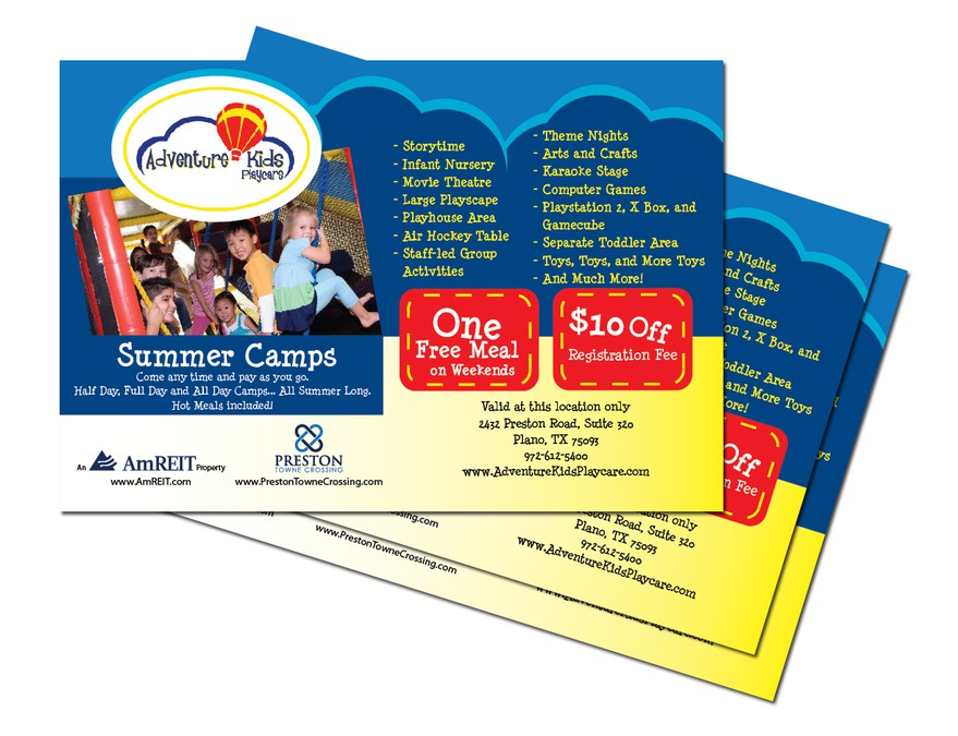 Create an ad for Adventure Kids Playcare | Postcard, flyer or print contest