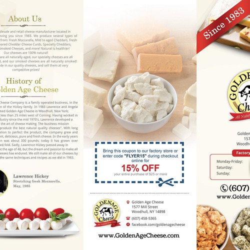 Create Brochure for Cheese Company | Brochure contest