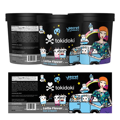 Designs | Tokidoki X Secret Creamery Ice Cream Pints | Product ...