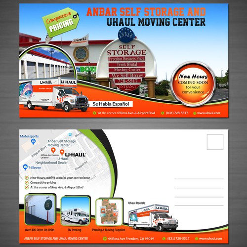 Design a postcard for a self storage facility | Postcard, flyer or ...